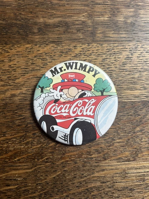 VINTAGE WIMPY RESTAURANT Beefeater Badge - Coca-Cola Mr Wimpy £0.99 ...