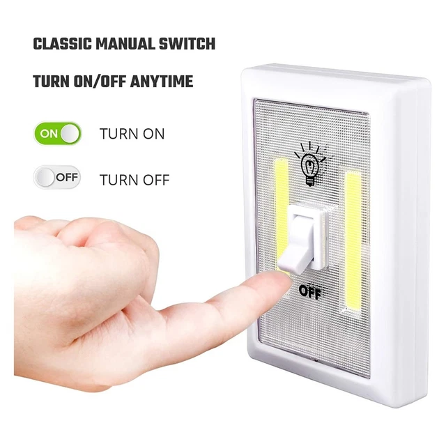 4PACK CLOSET LIGHT, Battery Operated Tap Light, Super Bright Light ...