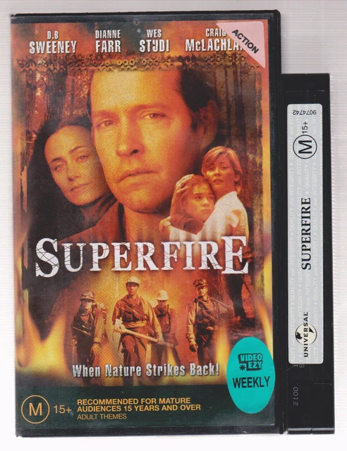 RARE VHS VIDEO Tape SUPERFIRE Big Box Ex-Rental Video Ezy Sweeney EUR ...