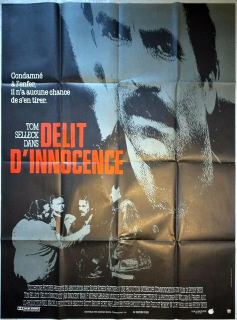 MANIFESTO CINEMA FILM DELIT D'INNOCENZA TOM SELLECK - 120 X 160 CM EUR ...