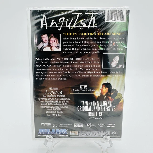 ANGUISH (DVD, 1987)- Rare- OOP - Blue Underground New Sealed $81.61 ...