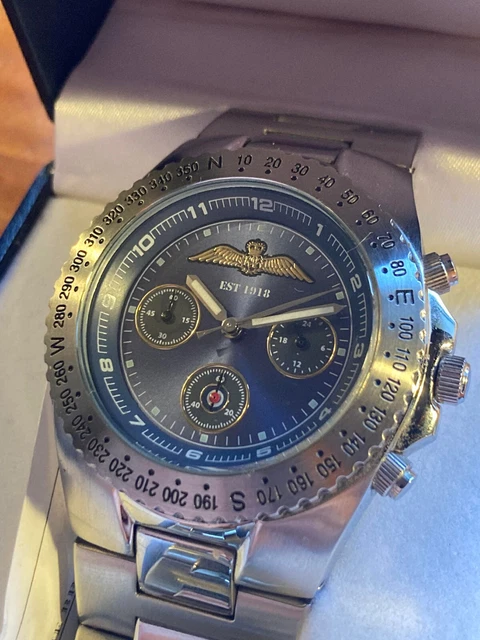 STUNNING RAF 90TH Anniversary Watch 2008 Rise Above The Rest Chrono ...