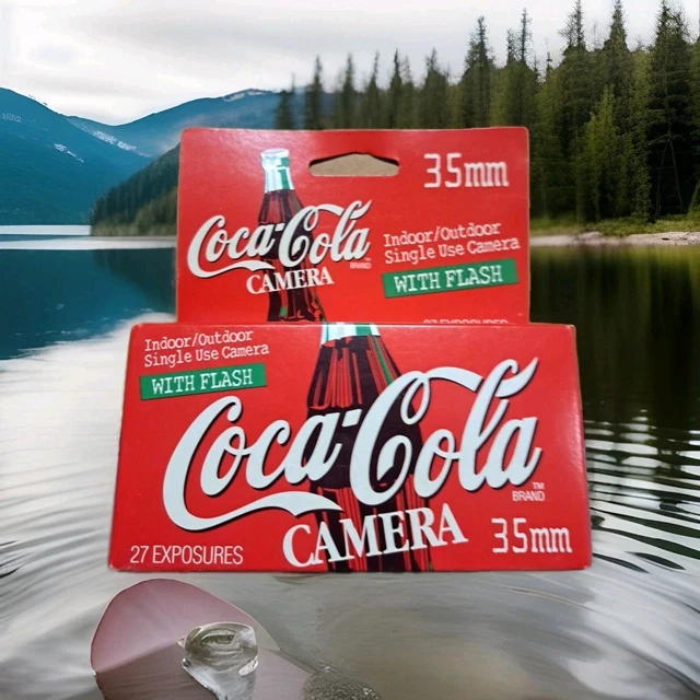 VINTAGE BRAND NEW Coca-Cola 35mm Single Use Film Camera W/ Flash (27 ...
