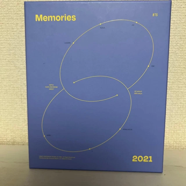 BTS MEMORIES 2021 Blu-ray 7pcs + J-Hope Card Japanese Sub Used Japan 6a ...