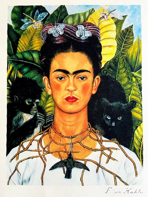 FRIDA KAHLO LITHOGRAPHIE COA Original Signature Timbre 175 Ex Marc ...