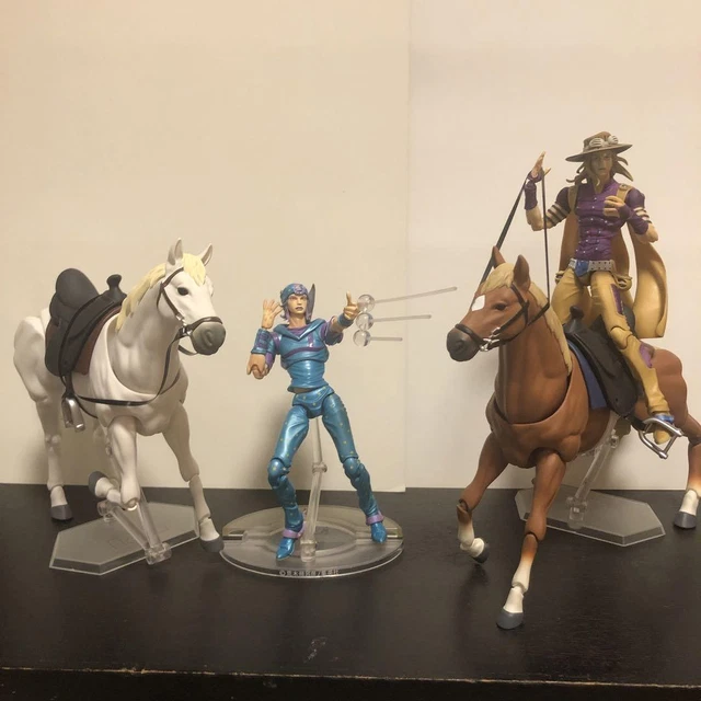LOT JOJO'S BIZARRE Adventure Figure Figma Super Action Statue Horse ...