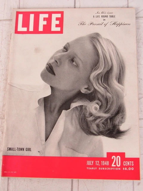 LIFE MAGAZINE JULY 12, 1948 Small-Town Girl £7.99 - PicClick UK