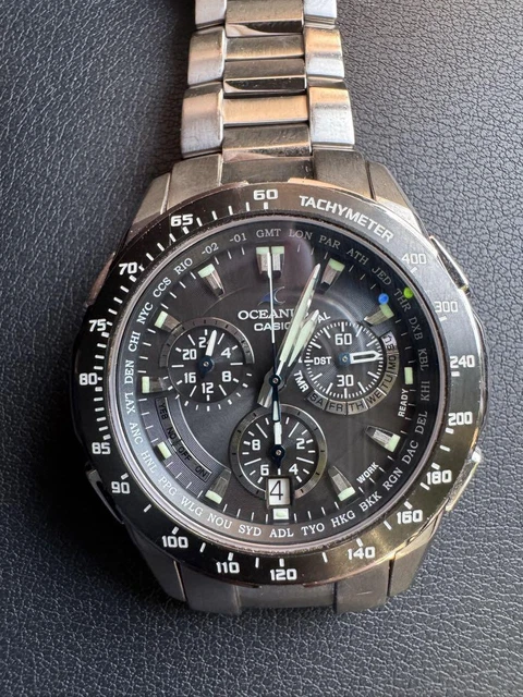 CASIO OCEANUS OCW-M800 Radio Solar Watch Good Condition Men's Used £151.95 - PicClick UK