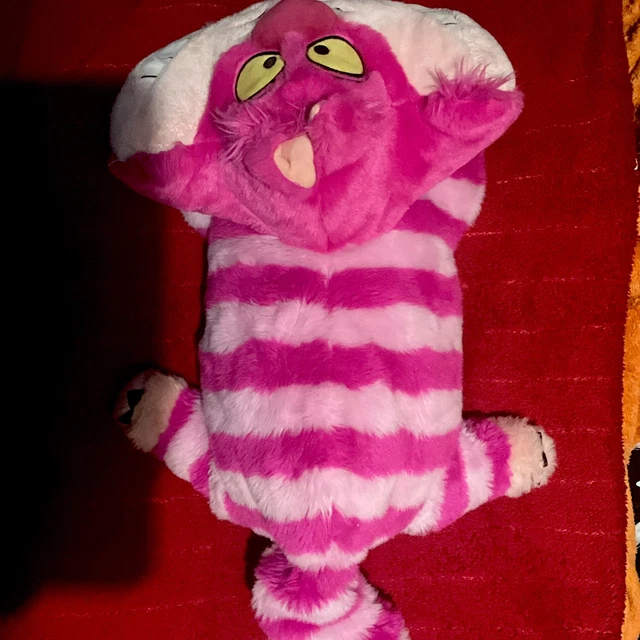HUGE DISNEY ALICE In Wonderland Cheshire Cat Pink Soft Plush Toy 30” no ...