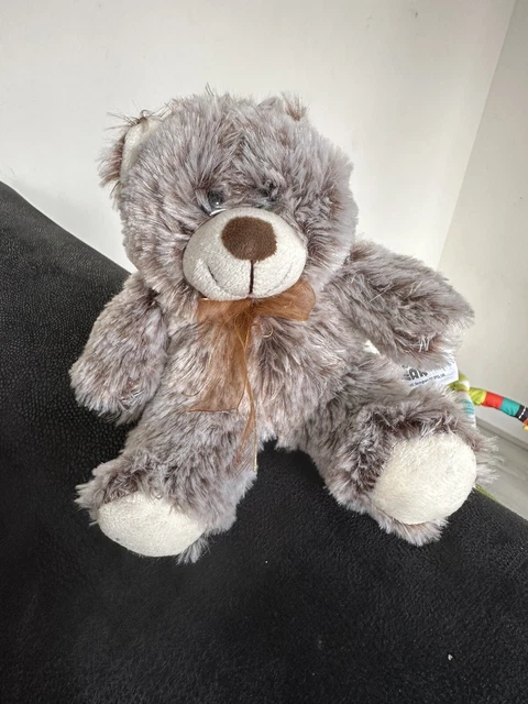 FUNTASTIC BROWN RIBBON Bow Teddy Bear Soft Toy £4.00 - PicClick UK
