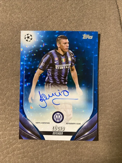 TOPPS UEFA UCC Flagship 2023 2024 Inter Lucio Autograph Car Parallel ...