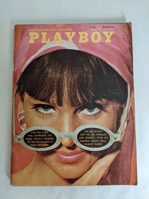 VINTAGE PLAYBOY MAGAZINE June 1965 Ursula Andress w/Centerfold 3 FOR 2 ...