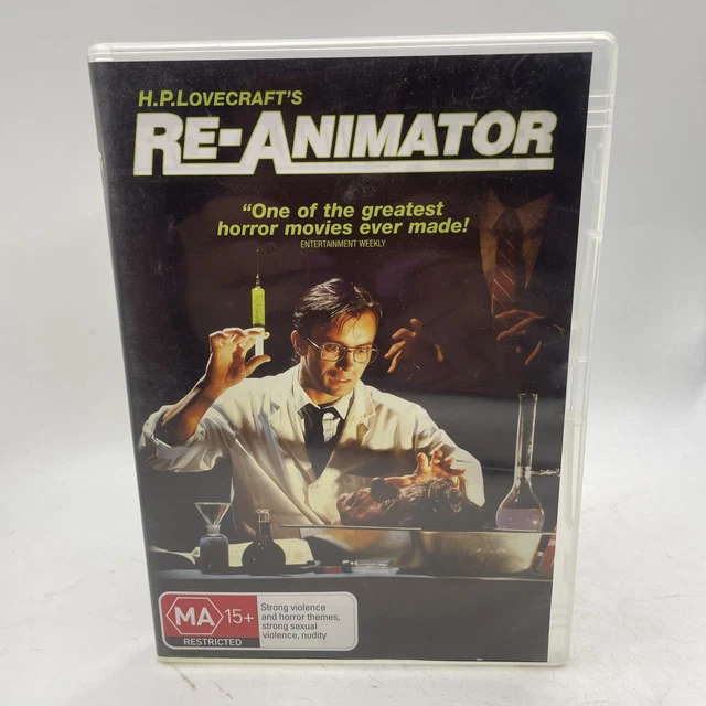 RE-ANIMATOR REGION 4 DVD - H.P. Lovecraft One Of The Greatest Horror ...