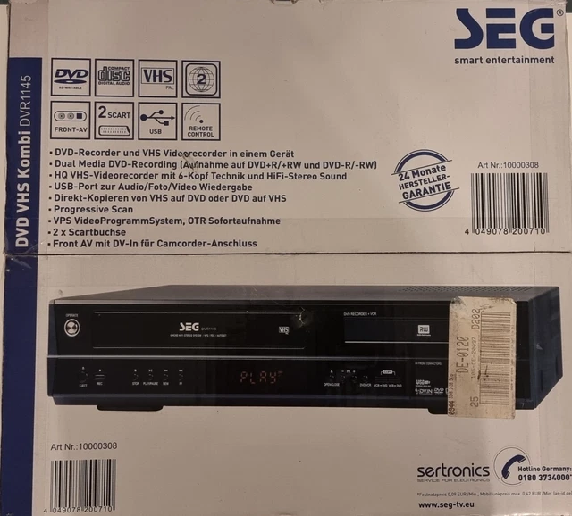 DVD-RECORDER VHS *1 Jahr Garantie* USB SEG UNBENUTZT EUR 699,99 ...