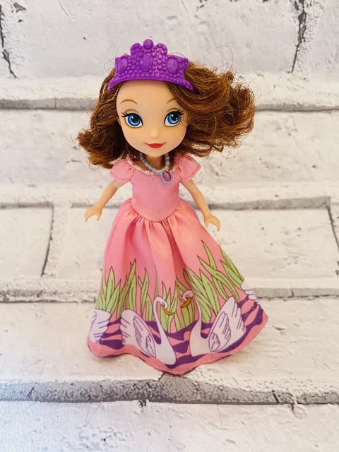 DISNEY RARE MATTEL Sofia the First 5" Mini Doll 2012 Glittery Swan ...