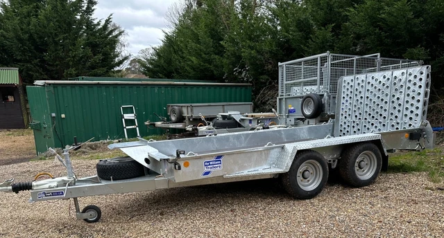 BRAND NEW IFOR Williams GH126 12ft x 6ft Plant Trailer Beavertail LEDs ...