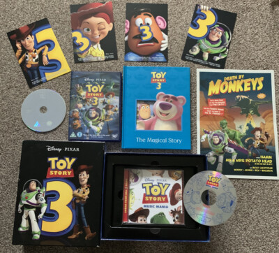 TOY STORY 3 Disney limited edition toy box dvd set with Poster, Book ...