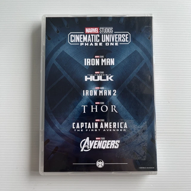 CINEMATIC UNIVERSE PHASE 1 Marvel Studios DVD Iron Man Hulk Thor ...