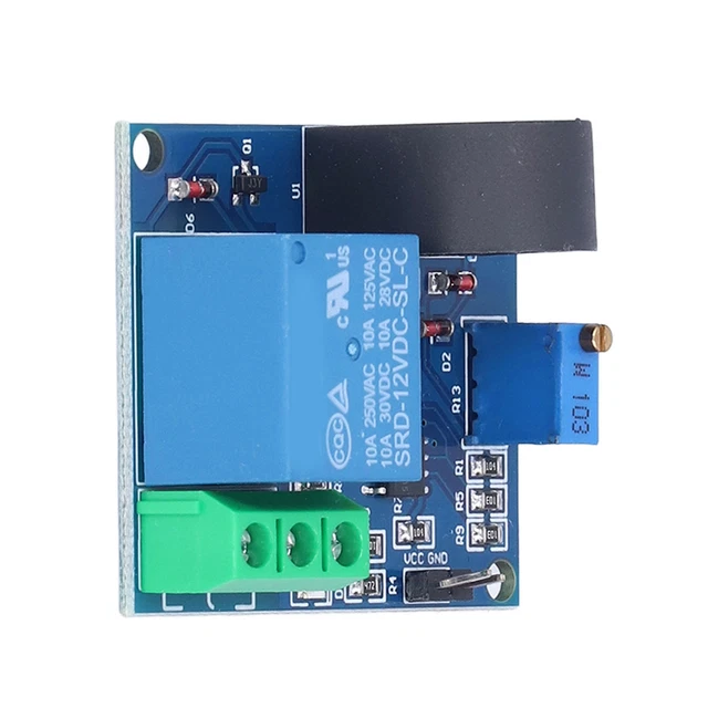 AC CURRENT DETECTION Sensor Module 12V Relay Protection Module 5A ...