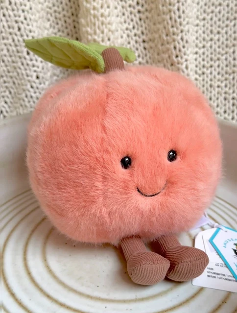 JELLY CAT FUZZY Peach/Pear/Cherry New 14/17/15cm New with tags £18.26 - PicClick UK