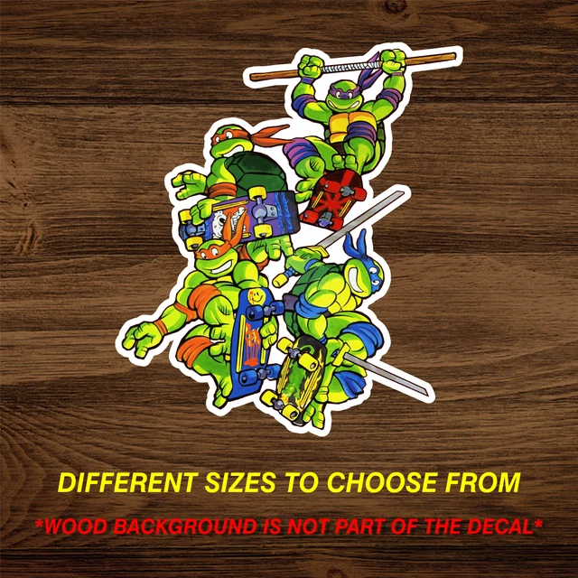 TMNT TEENAGE MUTANT Ninja Turtles, Vinyl Decal Sticker, Indoor Outdoor ...