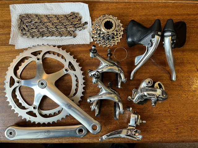 CAMPAGNOLO RECORD 8SPEED groupset Vintage Retro Road bike C Record 172 ...