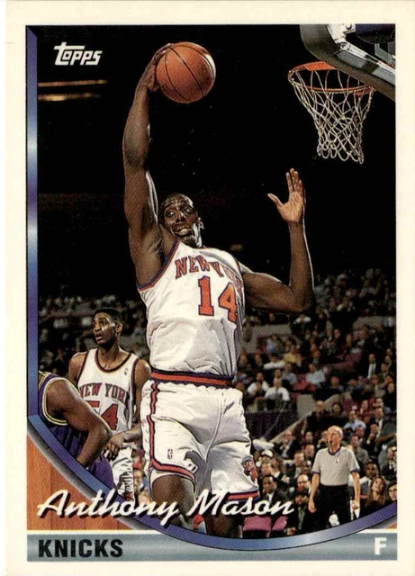 1993-94 TOPPS ANTHONY Mason New York Knicks #78 EUR 3,32 - PicClick FR