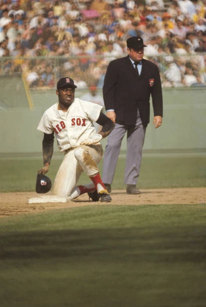BASEBALL BOSTON RED Sox George Scott In Action During Game Old Photo $8 ...