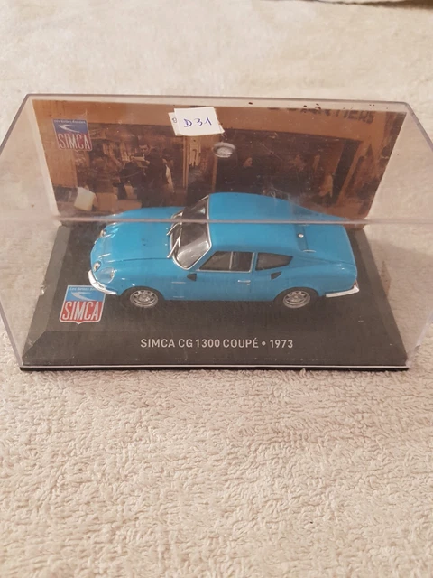 SIMCA CG 1300 COUPE - 1973 - Miniature 1/43 Les belles années Simca ...