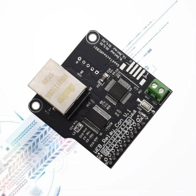 PORT LAN WAN Ethernet Control Module Board 8 Channels Relay Integrated ...