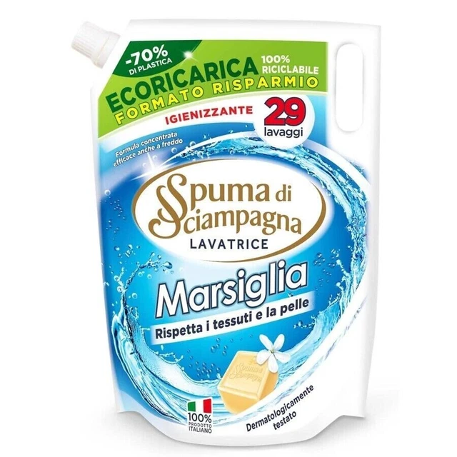 SPUMA DI SCIAMPAGNA Machine Liquide 29 Lavages Sac Marsig EUR 17,52 ...