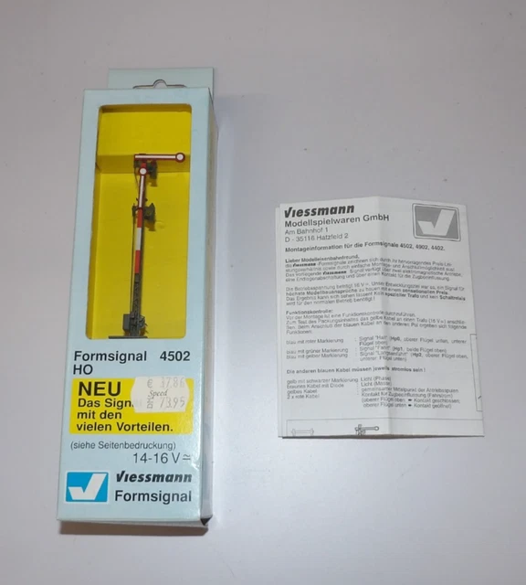 VIESSMANN 4502 H0 Form-Hauptsignal Hp0, Hp1, Hp2 EUR 45,00 - PicClick DE