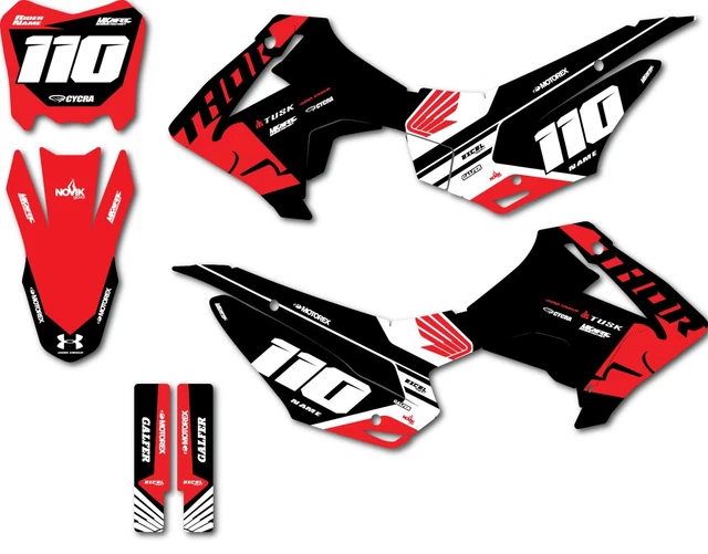 CUSTOM GRAPHICS KIT Complex Style Honda CRF 110 2013 - 2018 sticker kit ...