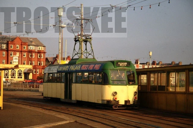 35MM SLIDE BLACKPOOL Transport Single Decker Tram Strassenbahn 703 1986 Original £3.99 - PicClick UK