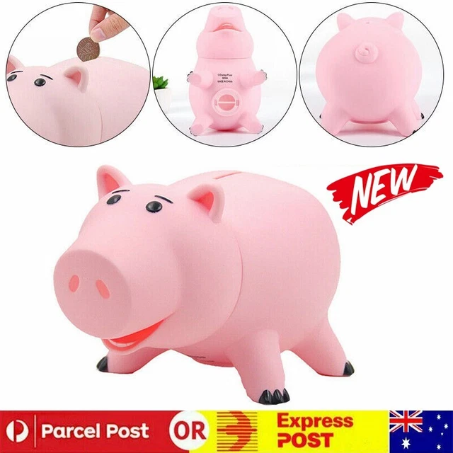 TOY STORY HAMM Action Figures Coin Money Box Piggy Bank PVC Doll Kids ...