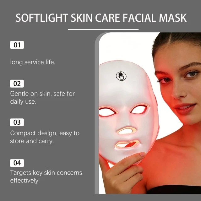 RECHARGAEBLE GENTLE FACE Care Mask for Soothing Skin Reducing Redness ...
