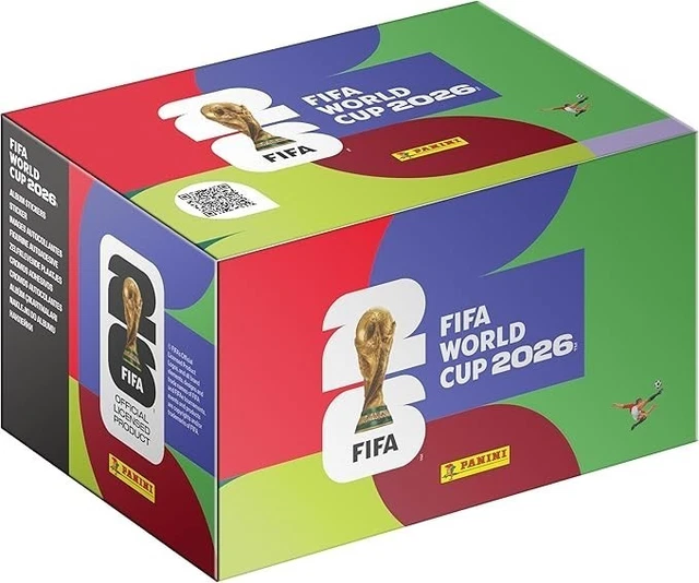 FIFA WORLD CUP 2026 Official Stickers Box of 100 Packets (7 stickers ...