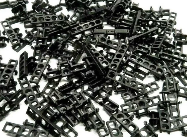 LEGO CATERPILLAR TRACKS X100 Technic Black Tread Links Chain Part Set ...