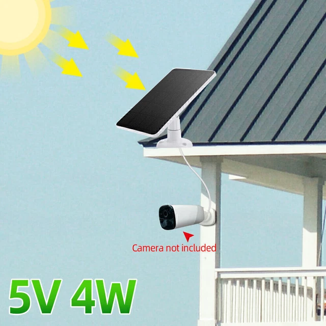 PANNEAU SOLAIRE 4 W pour support mural Eufy Eufycam Cam E/2C/2/2 Pro ...