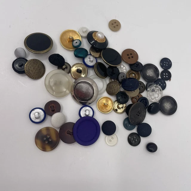 CRAFT SEWING BUTTONS Lot Various Sizes Types Colors Vintage Unique ...