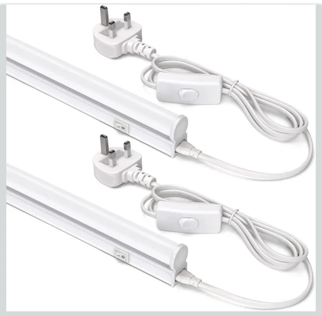 T5 60CM LED under Cupboard Kitchen Lights & Wardrobe Light Bar, 9W 800 ...