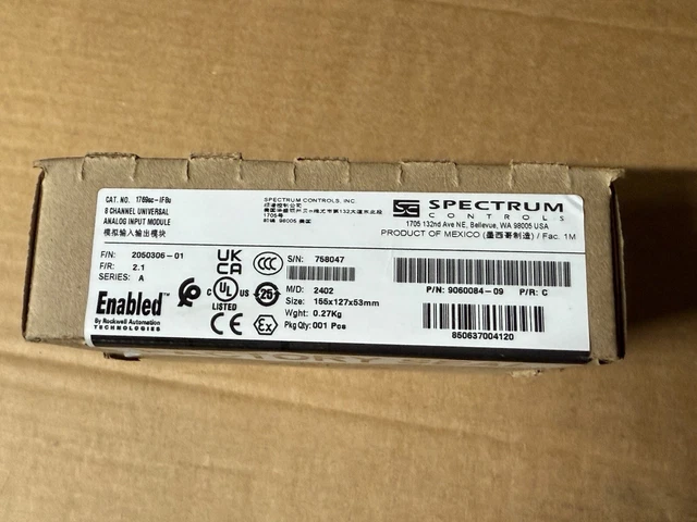 SPECTRUM CONTROLS 1769SC-IF8U 8 Ch Universal Analog Input Module Sealed ...