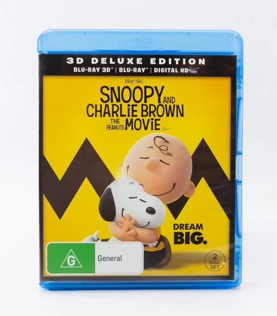 SNOOPY AND CHARLIE Brown The Peanuts Movie Blu-ray 2-Disc 3D Deluxe ...