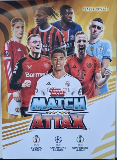 TOPPS MATCH ATTAX Champions League 2024-25 Binder Sammelmappe Book EUR ...