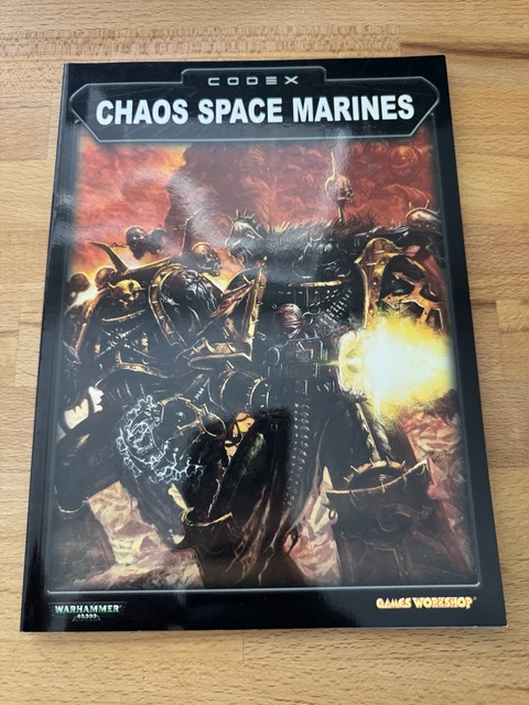 WARHAMMER 40K CODEX Chaos Space Marines 2002 3rd Edition Games Workshop VGC Book £10.24 ...