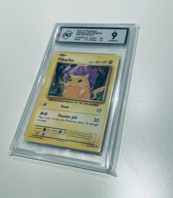 PIKACHU EVOLUTIONS X Y Charizard 35/108 Pokemon Karte Card GIG Grading ...