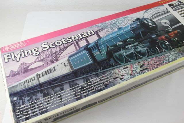 HORNBY FLYING SCOTSMAN R1039 Locomotive Train Set OO Gauge LNER 4472 Railways £10.51 - PicClick UK