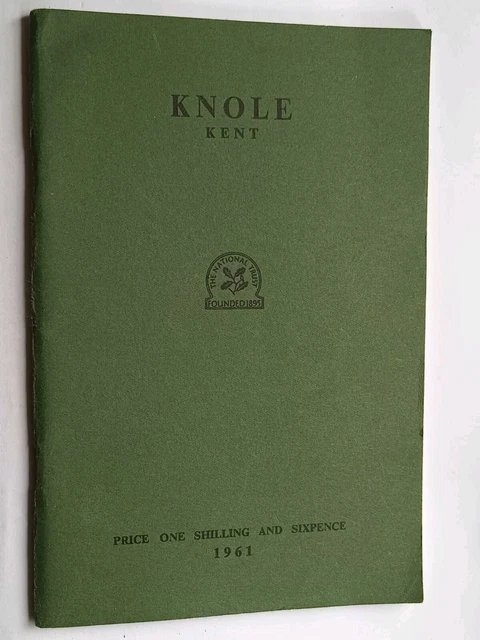 VINTAGE OLD LEAFLET Pamphlet Early Tourist Guide 40Pages KNOLE KENT ...