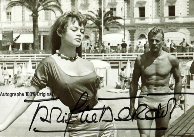 BRIGITTE BARDOT : Signed Actress World - Dédicace Originale Authentique ...