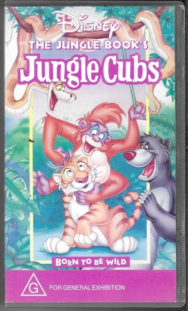 THE JUNGLE BOOK'S JUNGLE CUBS : Born To Be Wild (Vhs Video) Disney ...